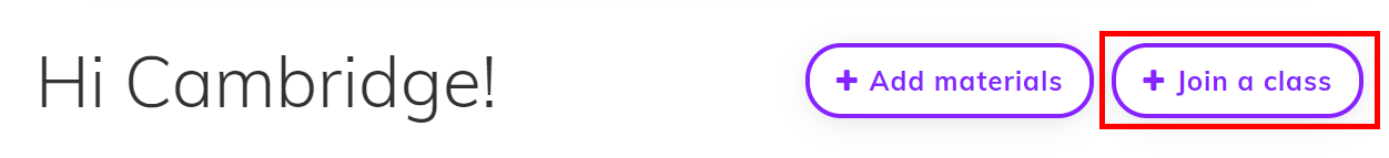 How do I join a class? – Cambridge One